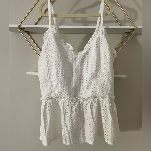 Sim & Sam | Tops | Sim Sam Cropped White Shirt | Poshmark
